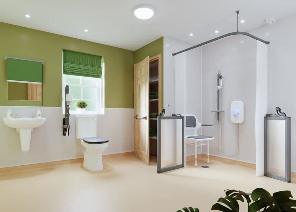 Accessible Half Pedestal Basins - Easy Access & Support