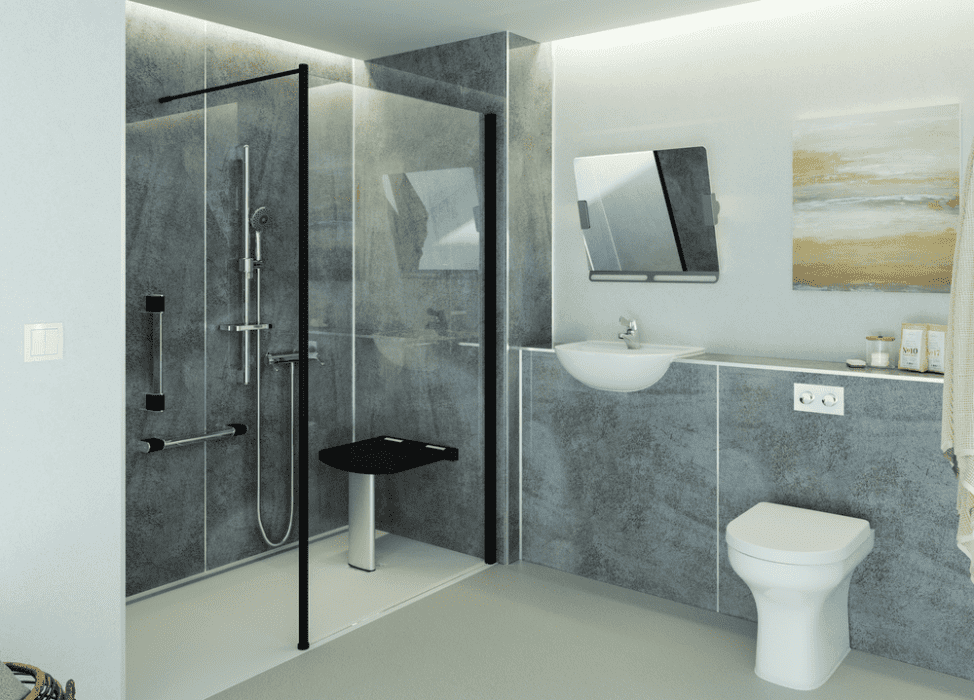 Accessible Level Access Showers - Absolute Mobility